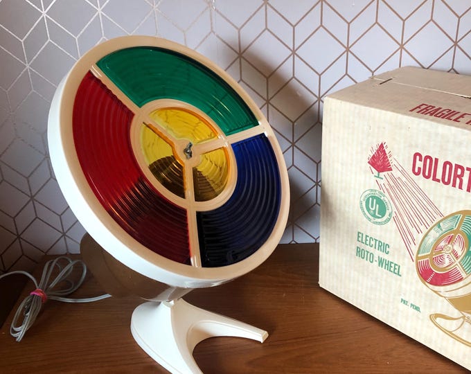 Vintage Colortone Roto-wheel Electric Rotating Light, Aluminum ...