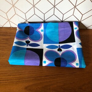 Vintage Mid Mod Flower Power Fabric, Retro Mid Century Geometric and ...