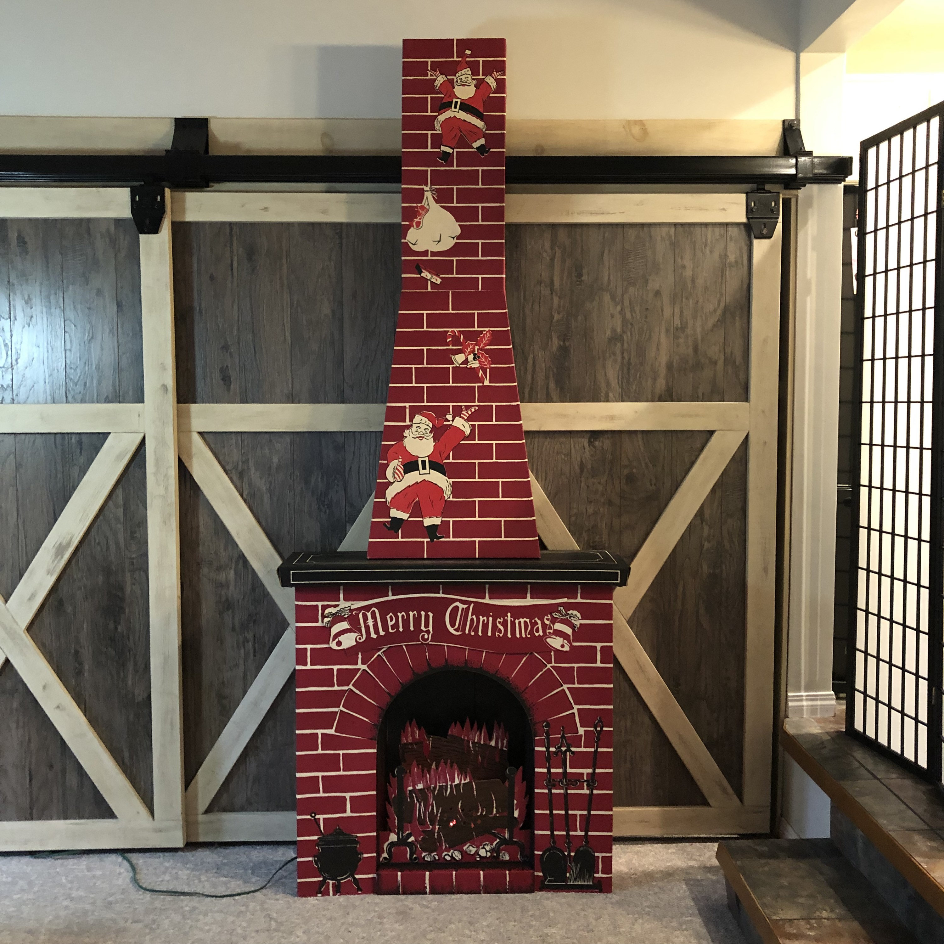 Cardboard Fireplace