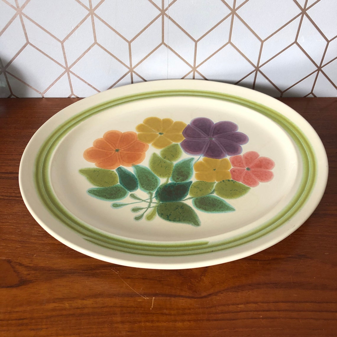 Vintage Franciscan Earthenware Floral Pattern Cream With - Etsy