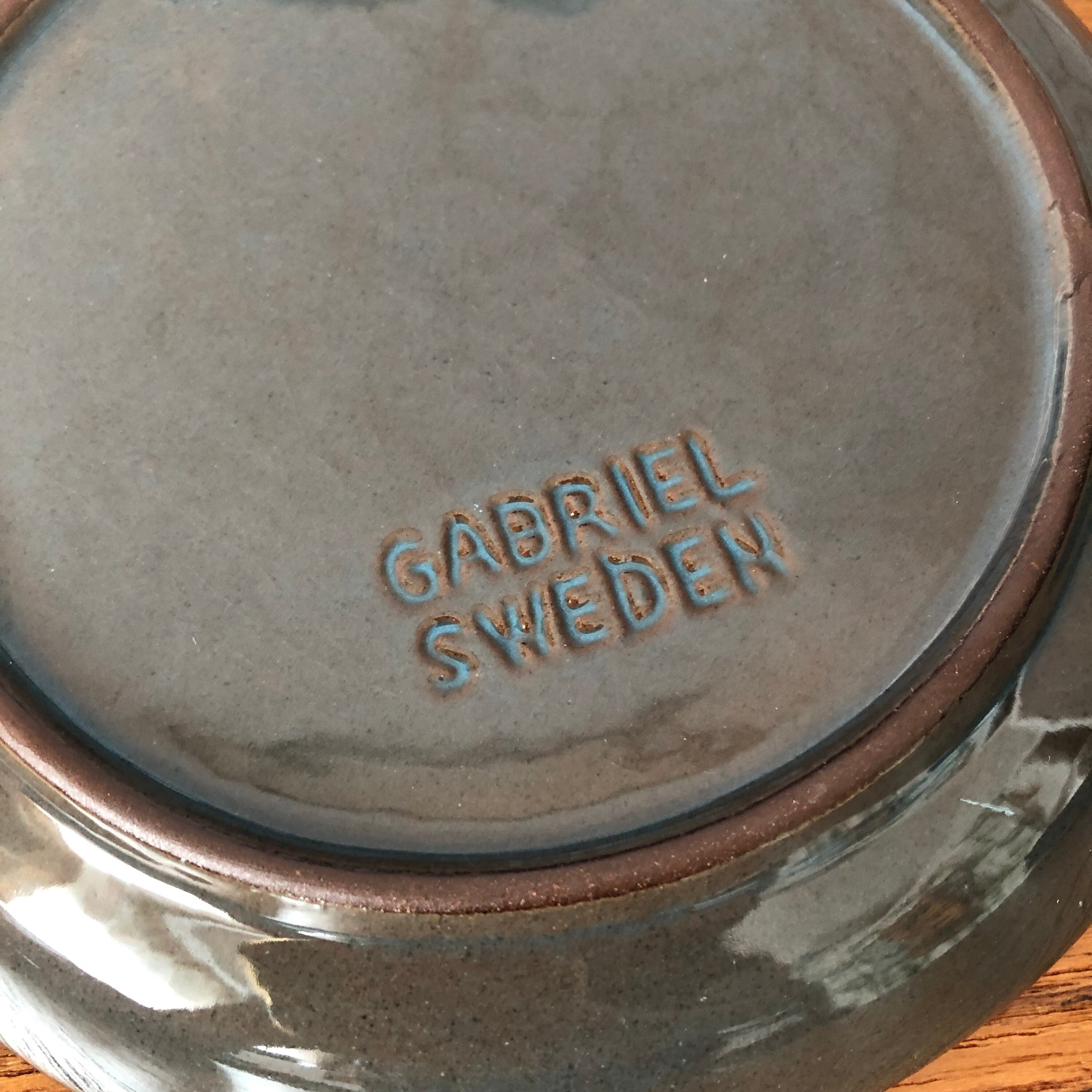 Vintage Gabriel Sweden Pottery Cup and Saucer Kjell Blomberg - Etsy