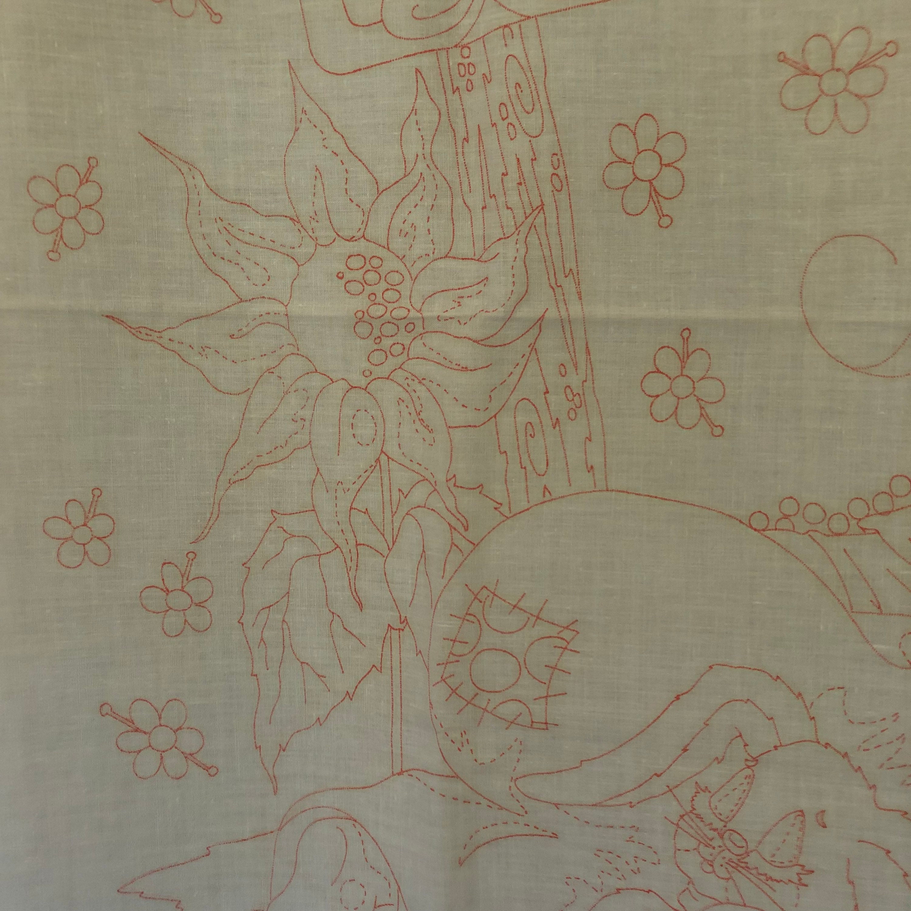 Vintage TRI-CHEM ARTEX Pre Stamped Fabric 7503 - Etsy