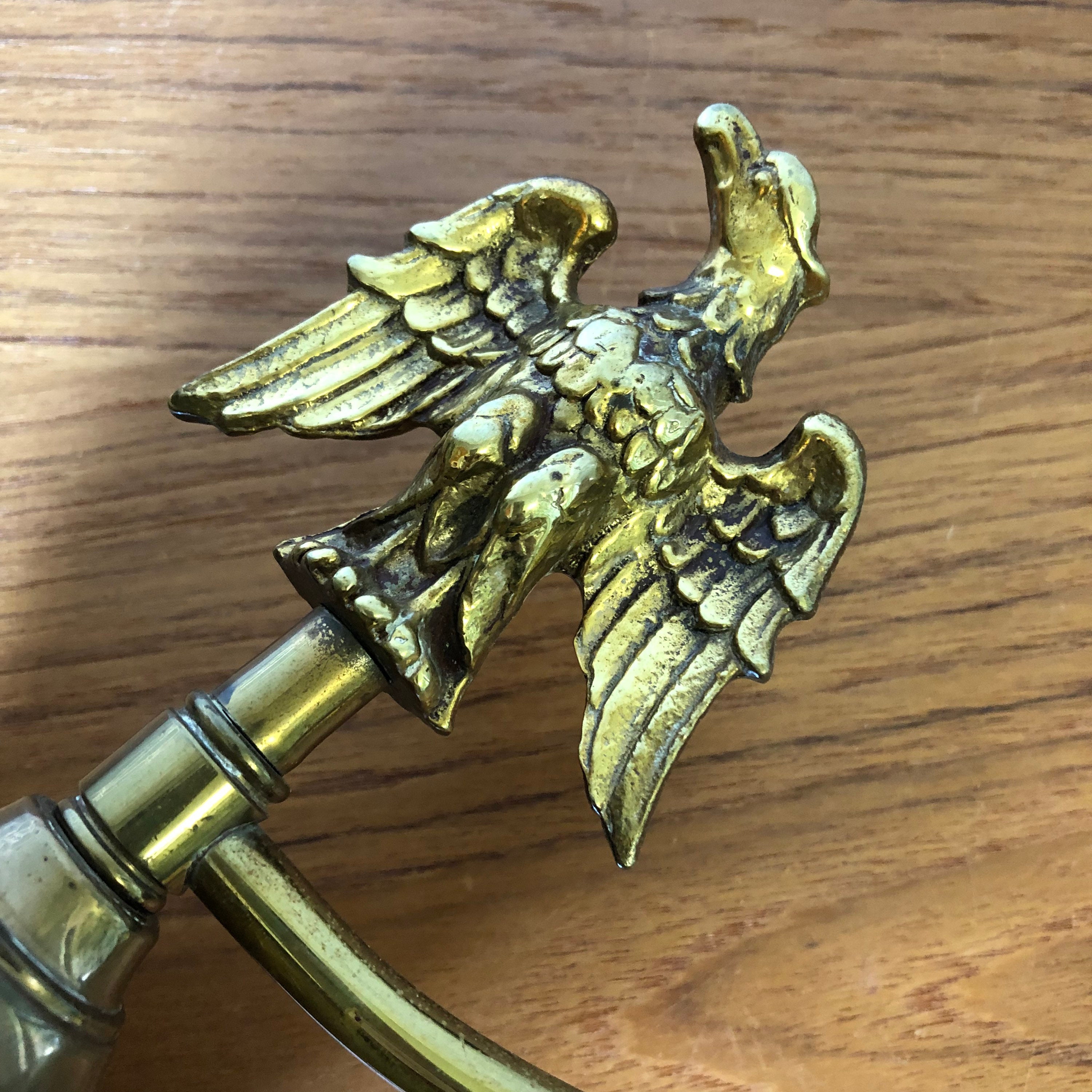 Vintage Brass Crescent Plant Stand Display Stand With Federal - Etsy