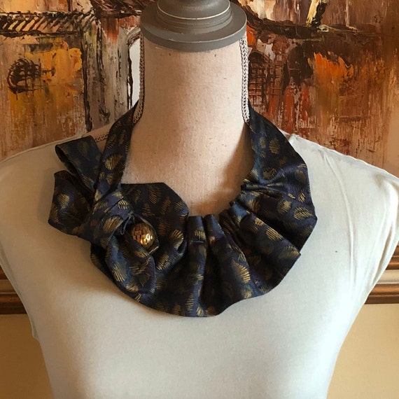 REPURPOSED VINTAGE NECKTIES Necklace Scarf Collar from | Etsy