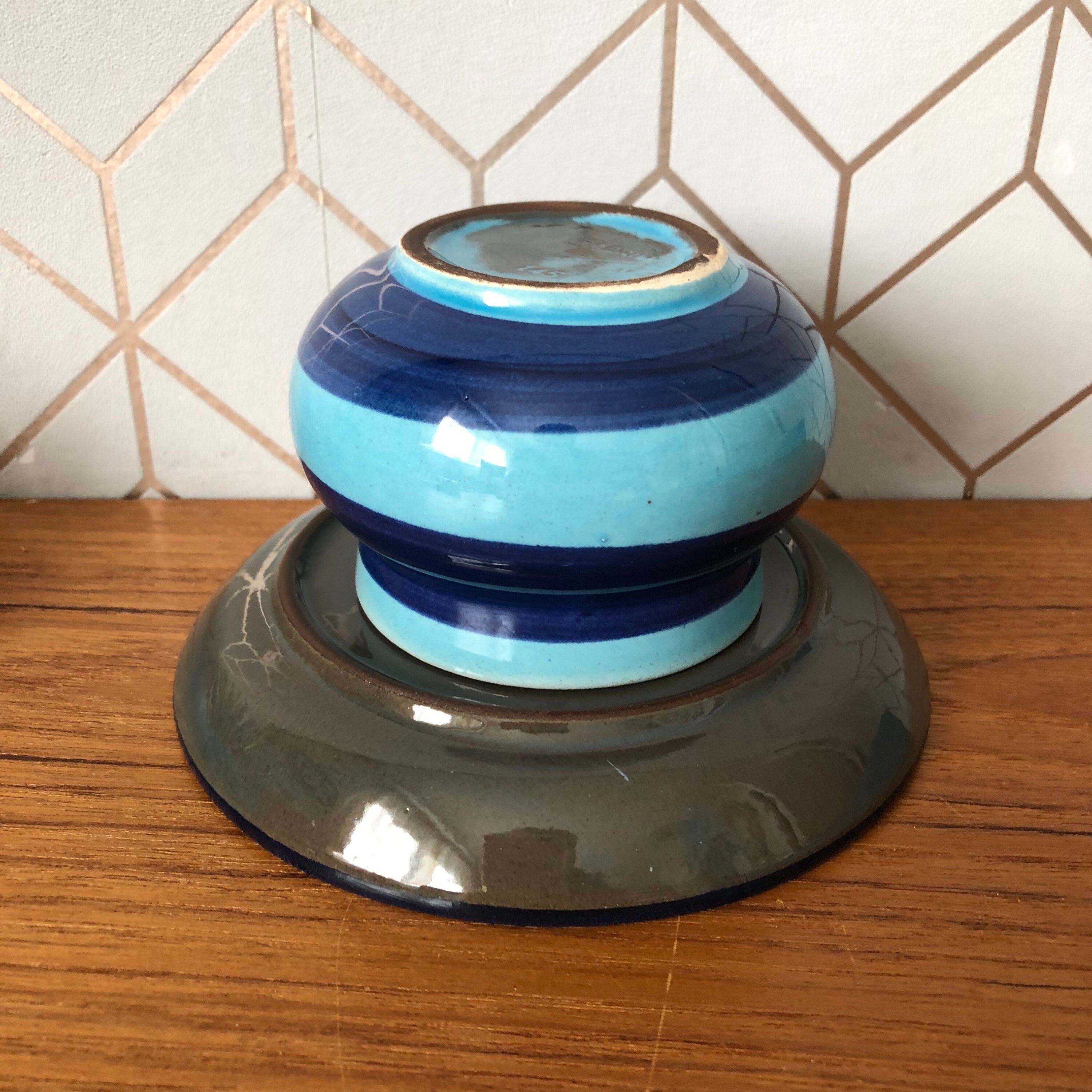Vintage Gabriel Sweden Pottery Cup and Saucer Kjell Blomberg - Etsy