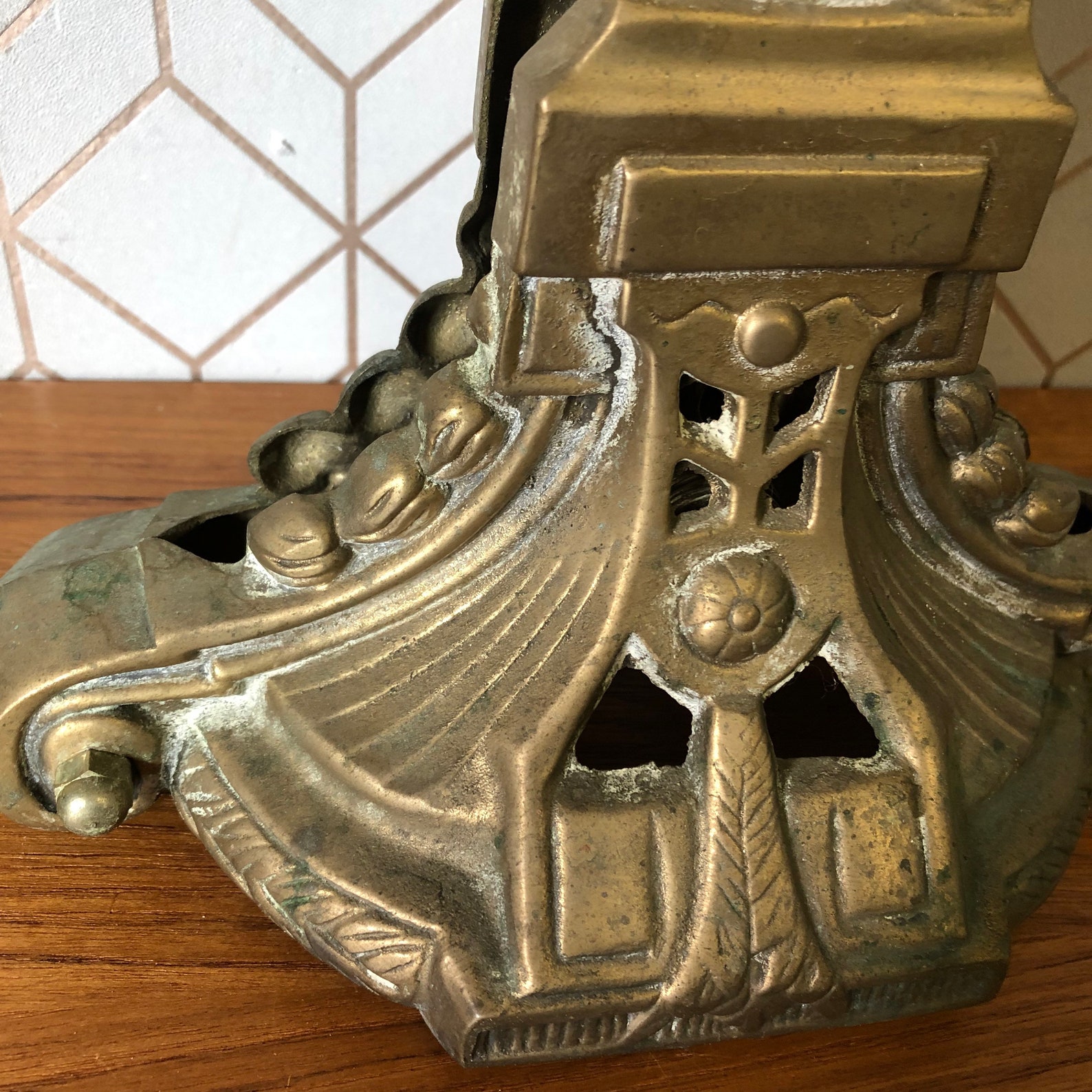 Vintage Peacock Brass Fire Screen Brass Folding Fire Guard - Etsy