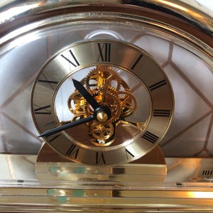 Vintage Rhythm Quartz Japan Mantle Clock, Battery Operated, Post Modern ...