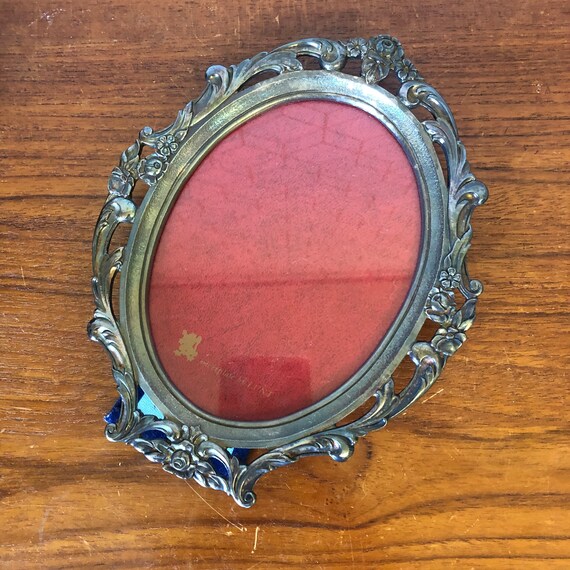 Vintage Ornate Silver Plate Photo Picture Frame Easel Back in - Etsy