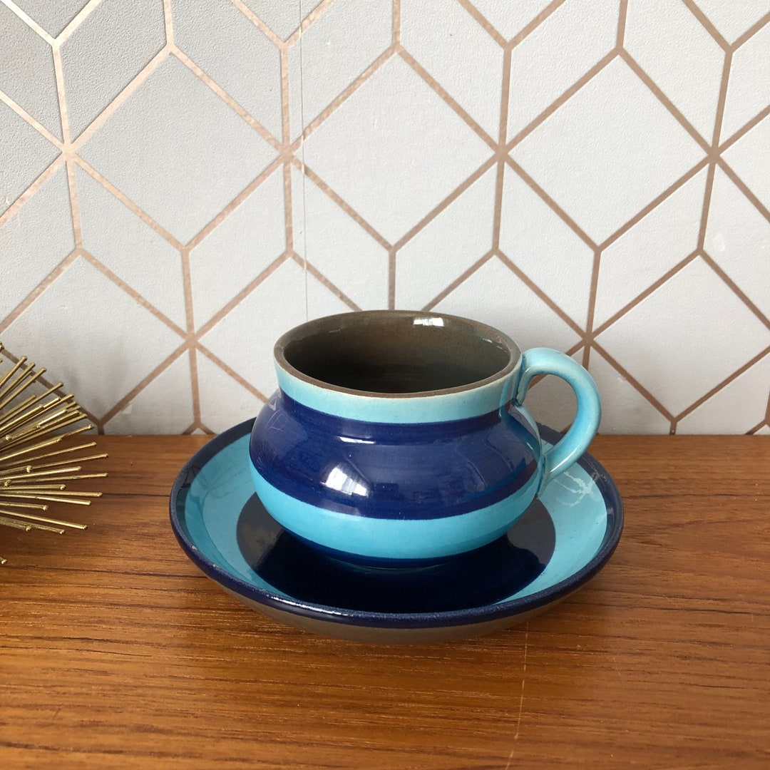 Vintage Gabriel Sweden Pottery Cup and Saucer Kjell Blomberg - Etsy
