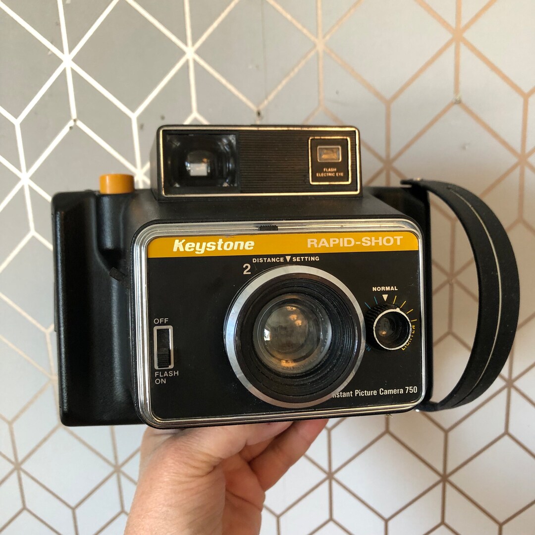 Vintage Keystone Rapid Shot 750 Instant Picture Camera, Black Wrist ...