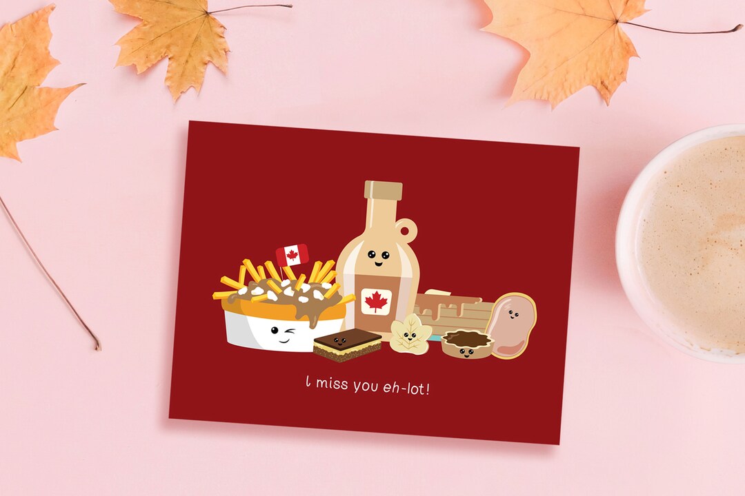 Canada Pun Long Social Distance Greeting Card Food Pun Gift - Etsy Canada