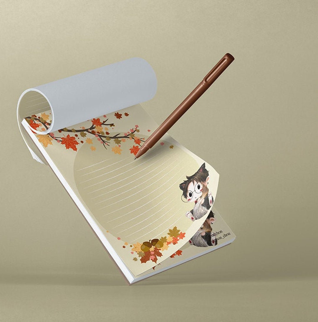 Kawaii Chibi Notepad Letter Paper Monsta X Kpop Chibimania Wolf A5 ...