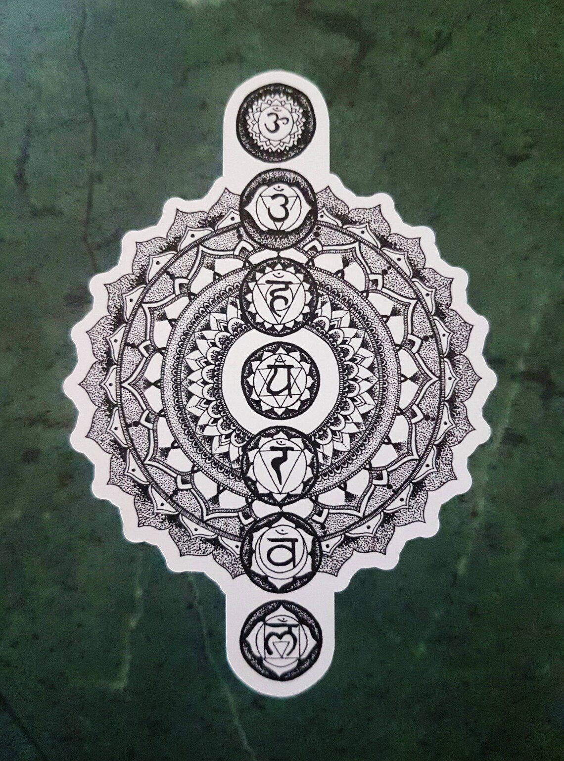 Seven Chakras Mandala - Sticker - Etsy