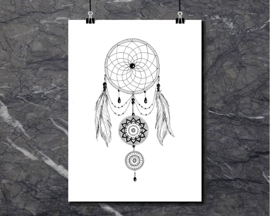 Dream Catcher - Art Print of Original Artwork - Etsy