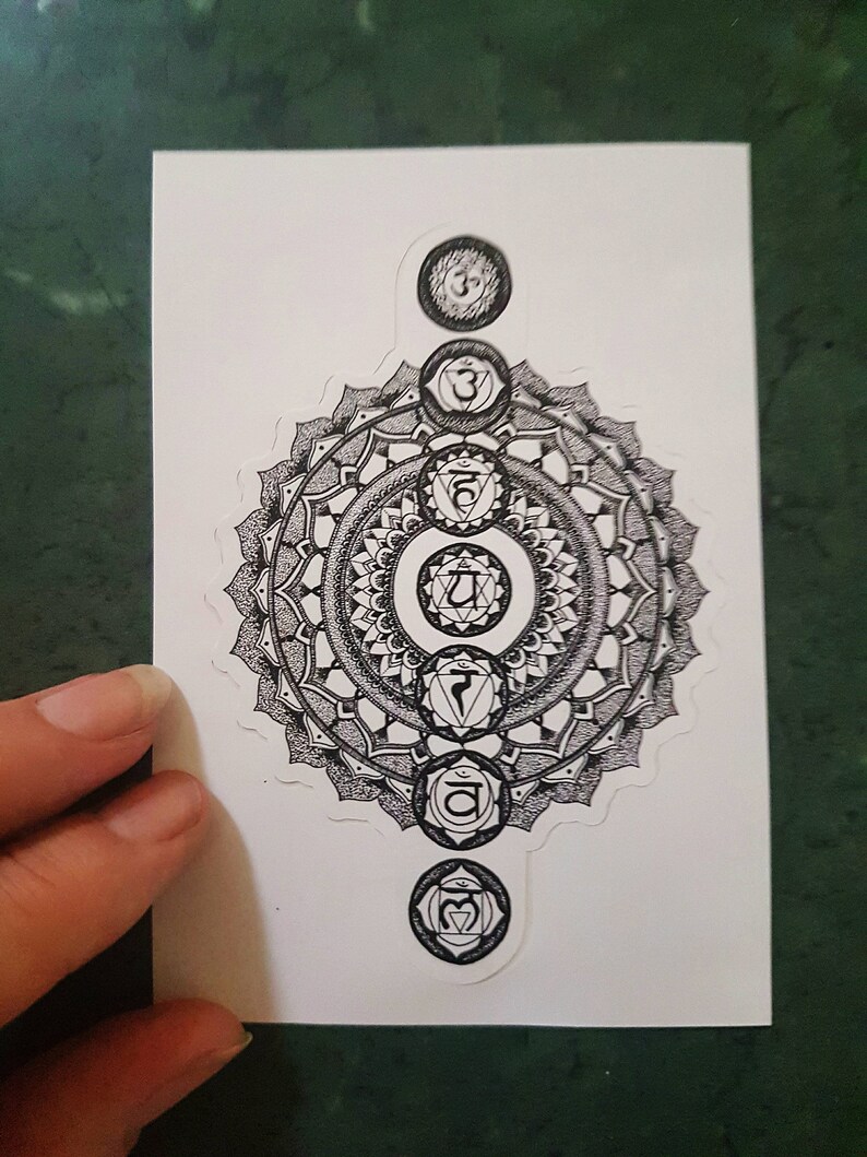 Seven Chakras Mandala - Sticker - Etsy