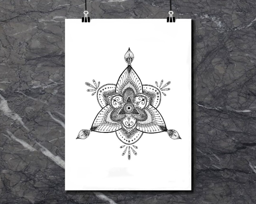 Triangle Tangle - Art Print of Original Artwork - Etsy