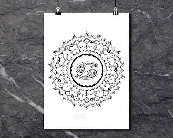 Cancer zodiac mandala 60 photos - Youhoroscope.com