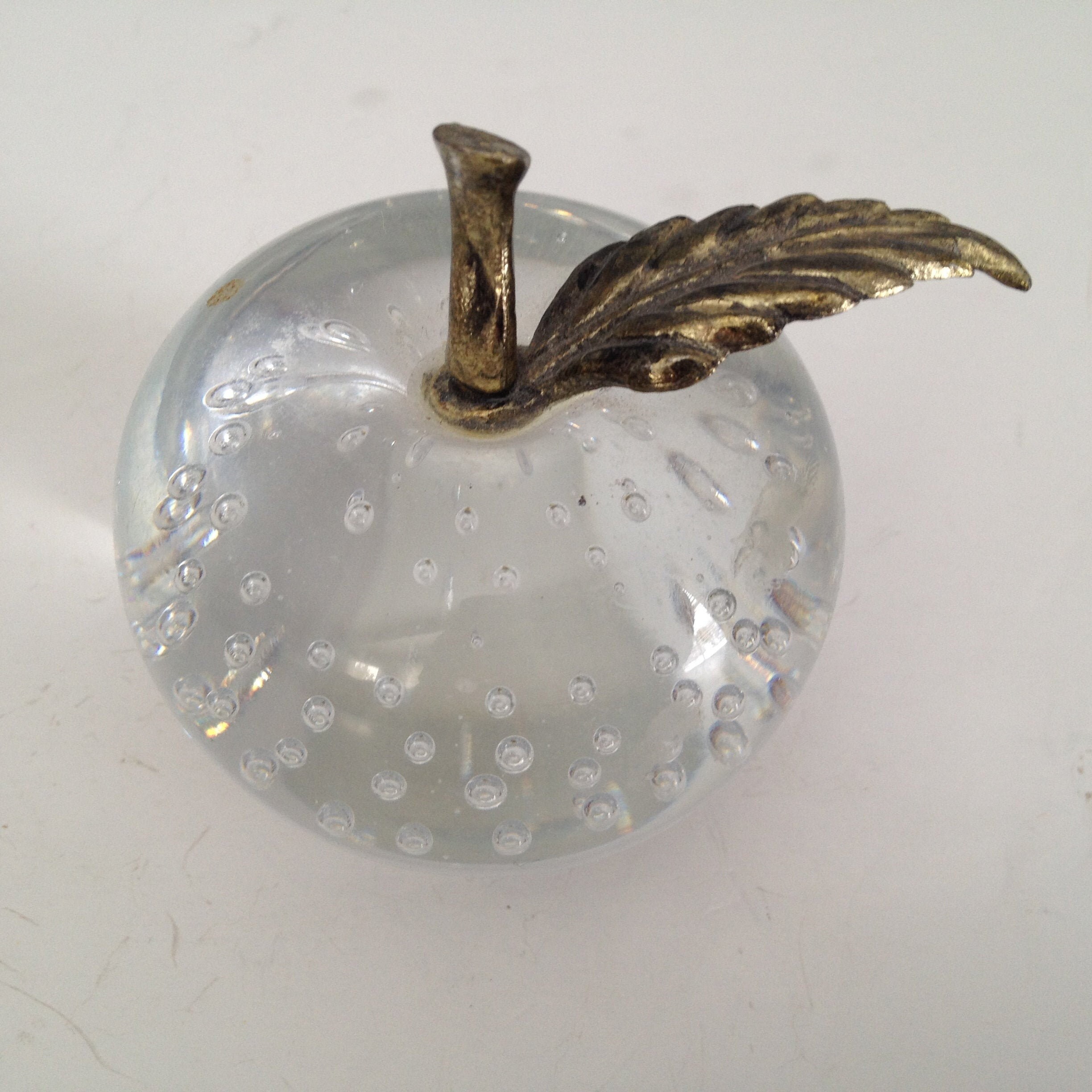 Silvestri Blown Glass Apple With Controlled Forever Bubbles - Etsy