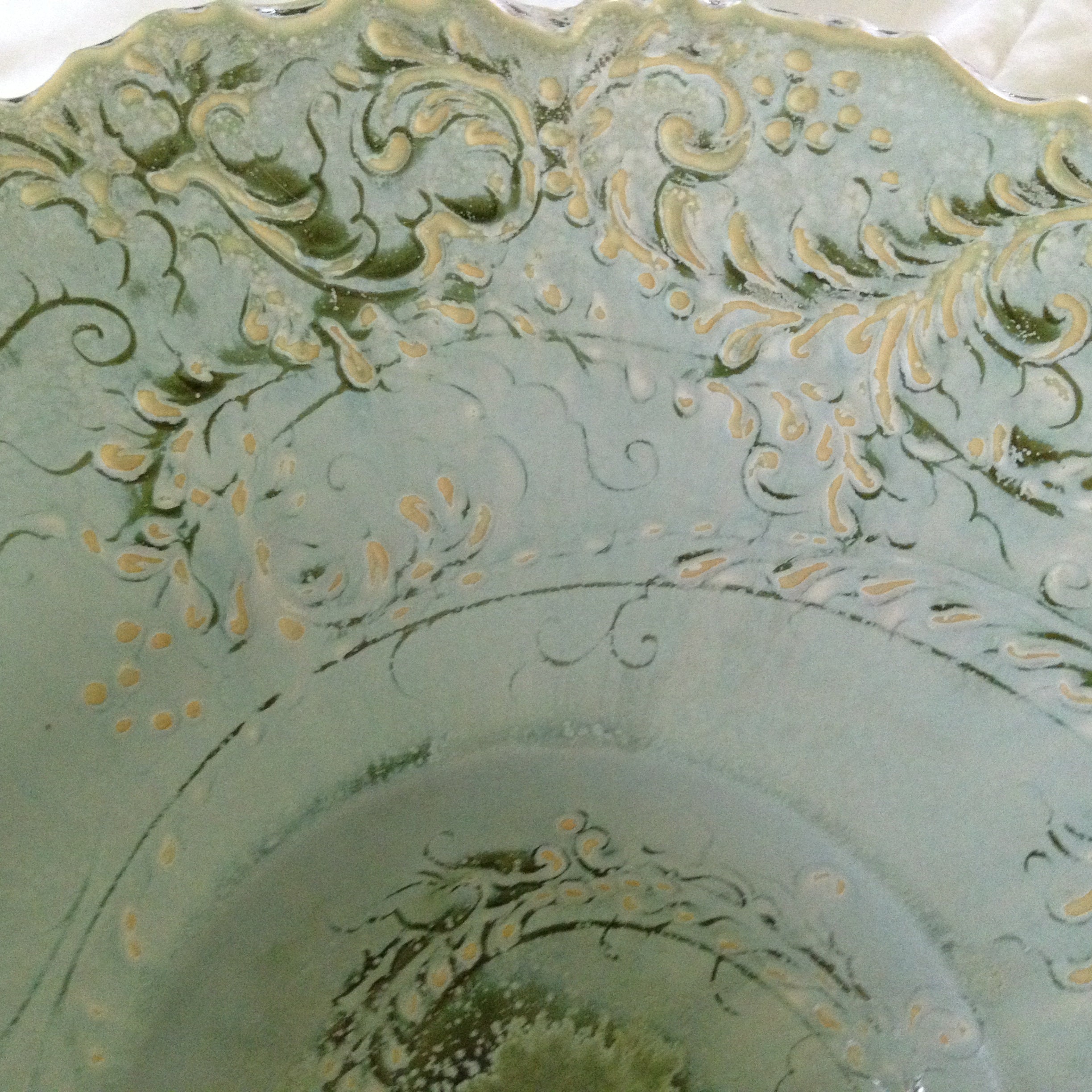 Teresa Wooden Stone Forest Pottery Galaxy Bowl in Summer Blue - Etsy UK