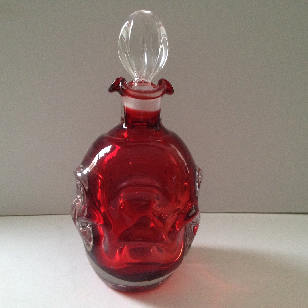 Vintage Aseda Glasbruk Thick/heavy Sweden Seda Ruby Red Hand Blown Art ...