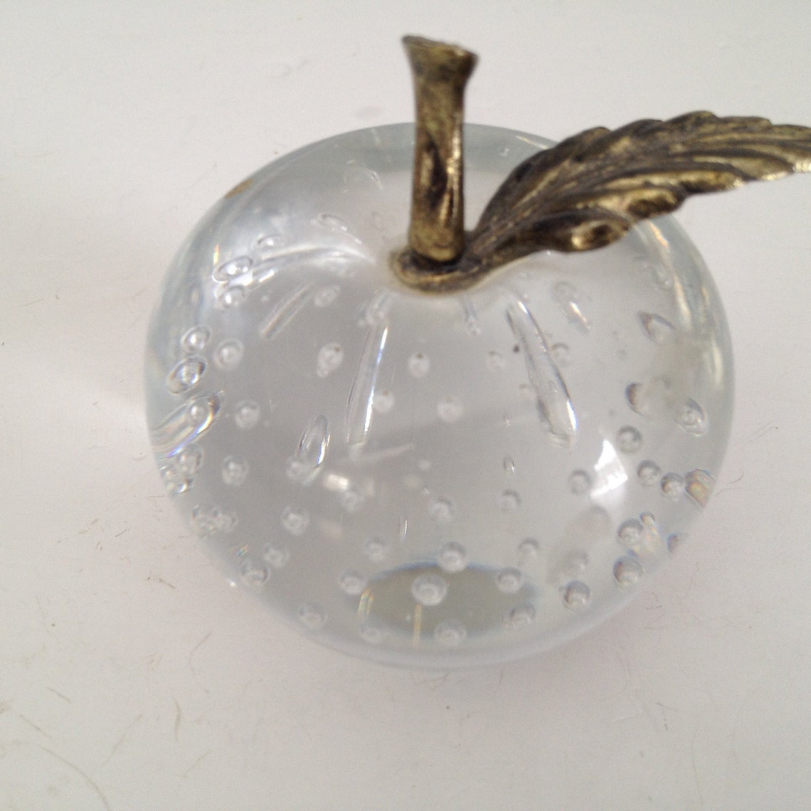 Silvestri Blown Glass Apple With Controlled Forever Bubbles - Etsy