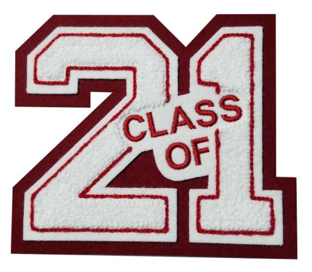 Chenille Letterman Jacket Class of Patch - Block Lettering - YD20002 - Etsy