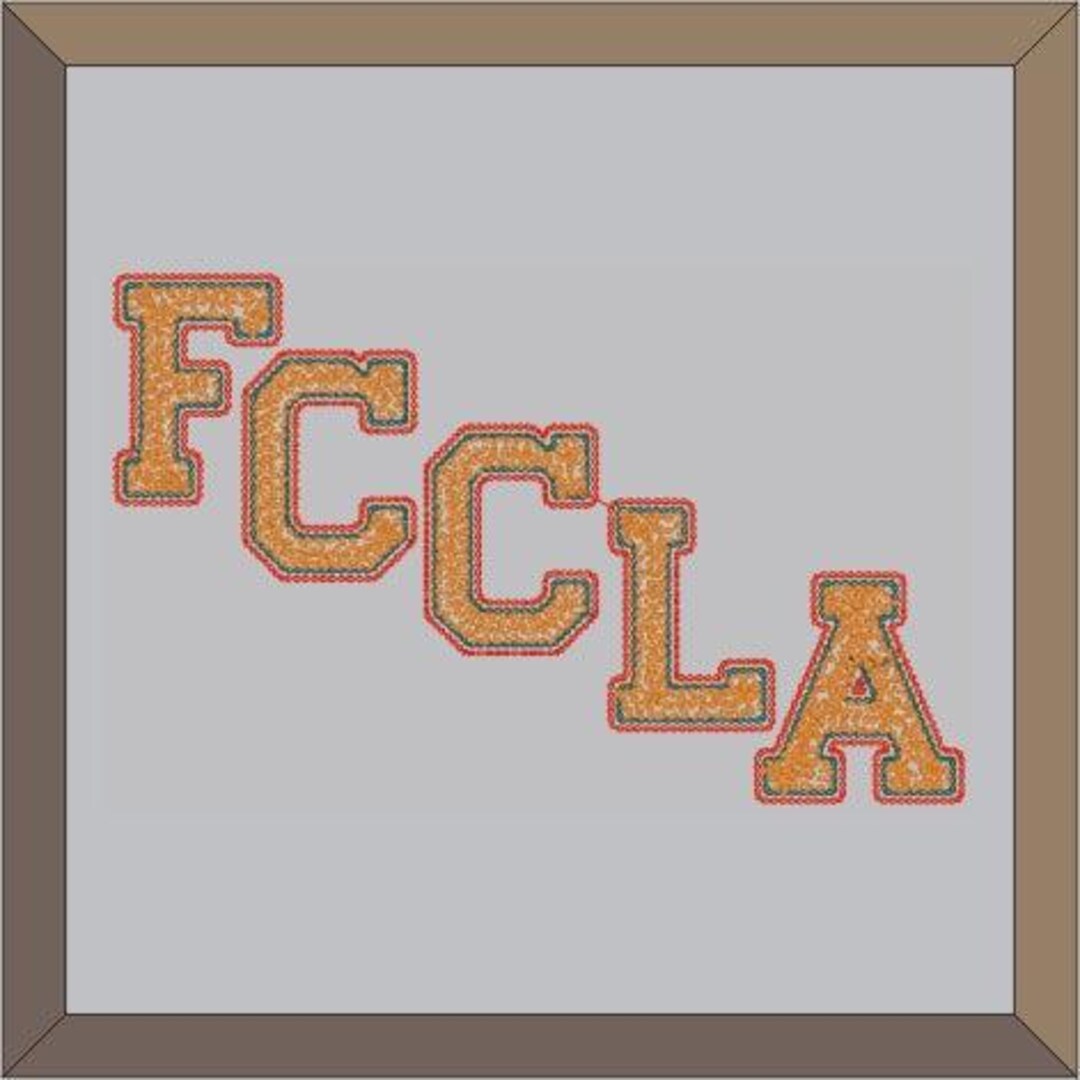 Diagonal Chenille FCCLA Letterman Jacket Patch P10130 - 4 My Jacket - Etsy