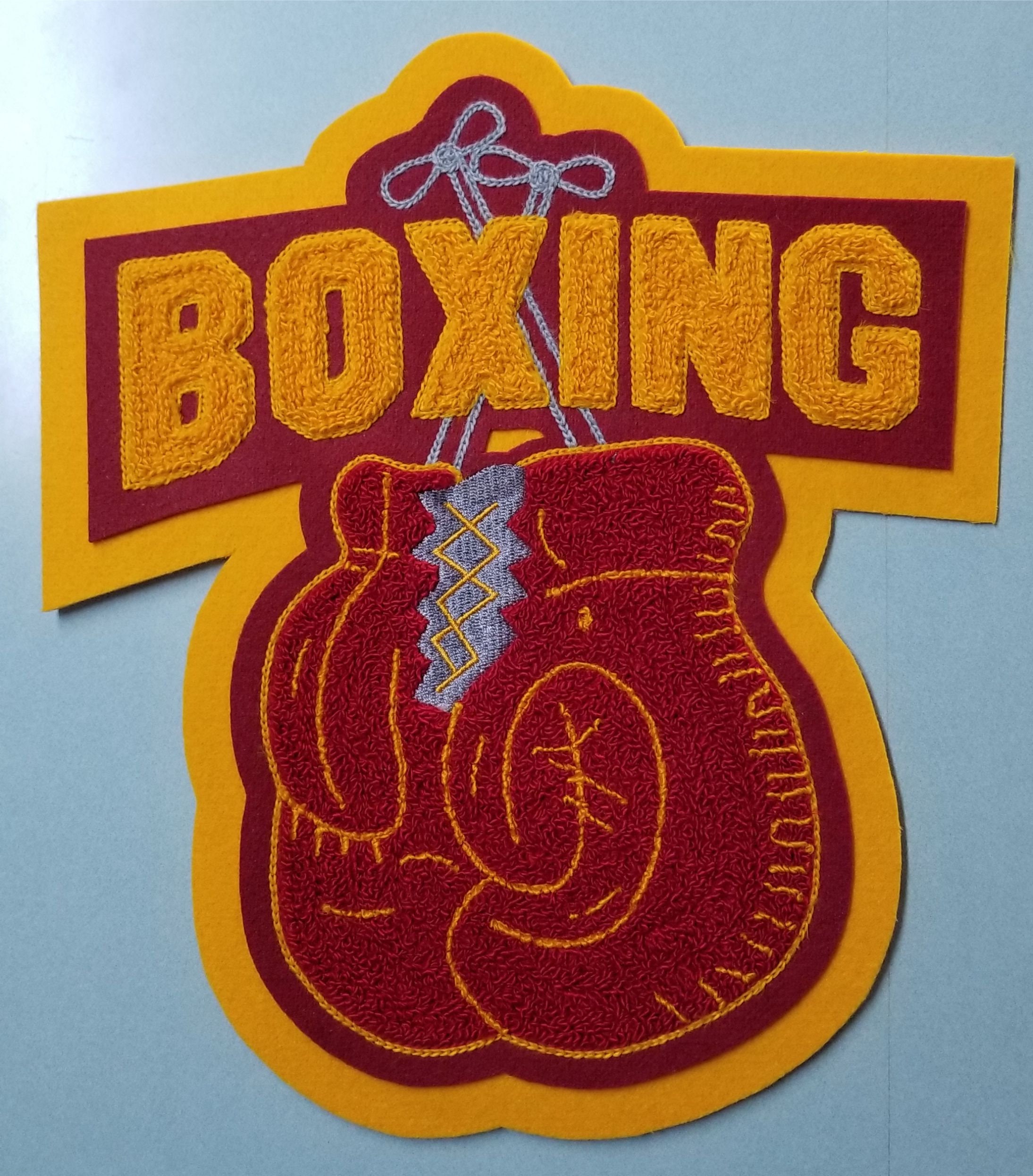 Boxing Gloves, Large Back Patch for Jackets for Corporate or Varsity ...