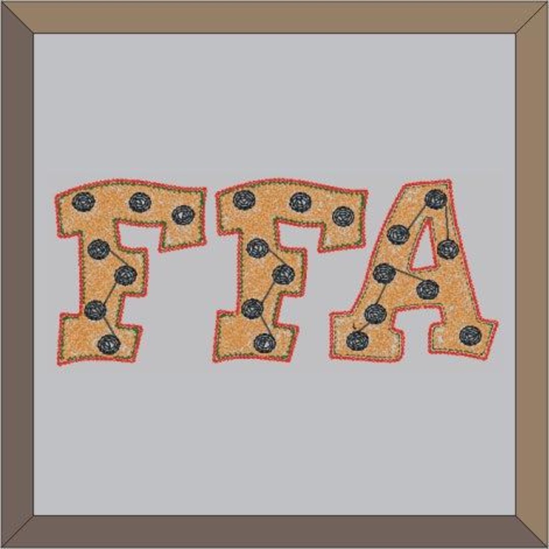 Chenille Polka Dot FFA Letterman Jacket Patch P10132 - 4 My Jacket - Etsy