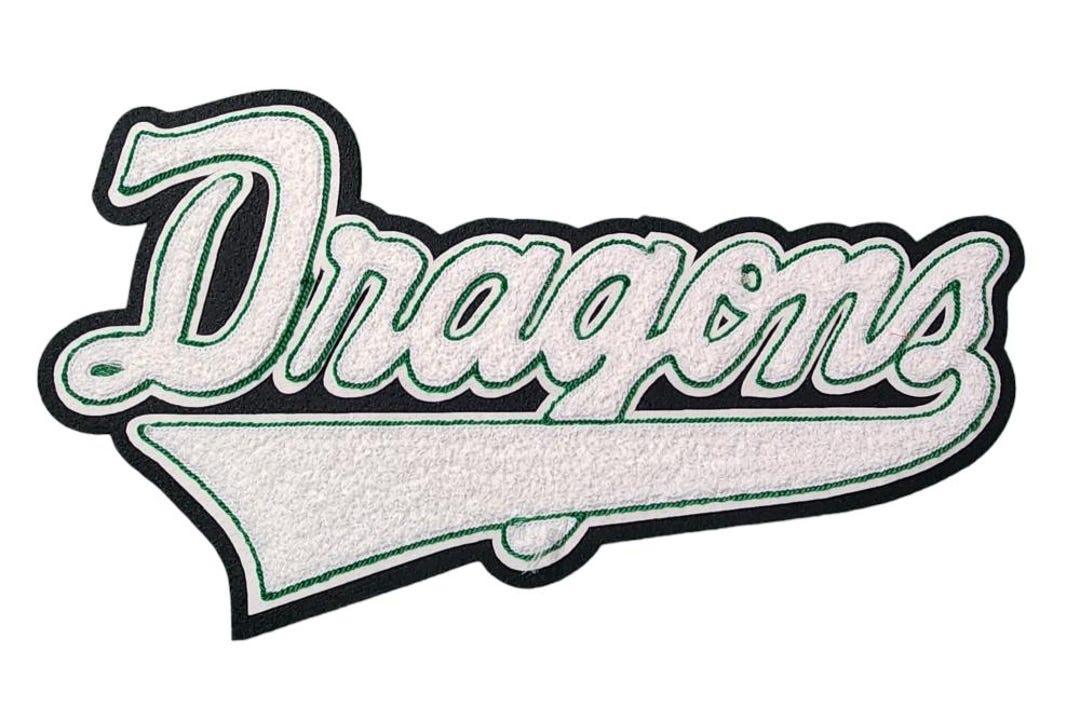 Chenille Letter Jacket Script Dragons Name N40070 - 4 My Jacket - Etsy