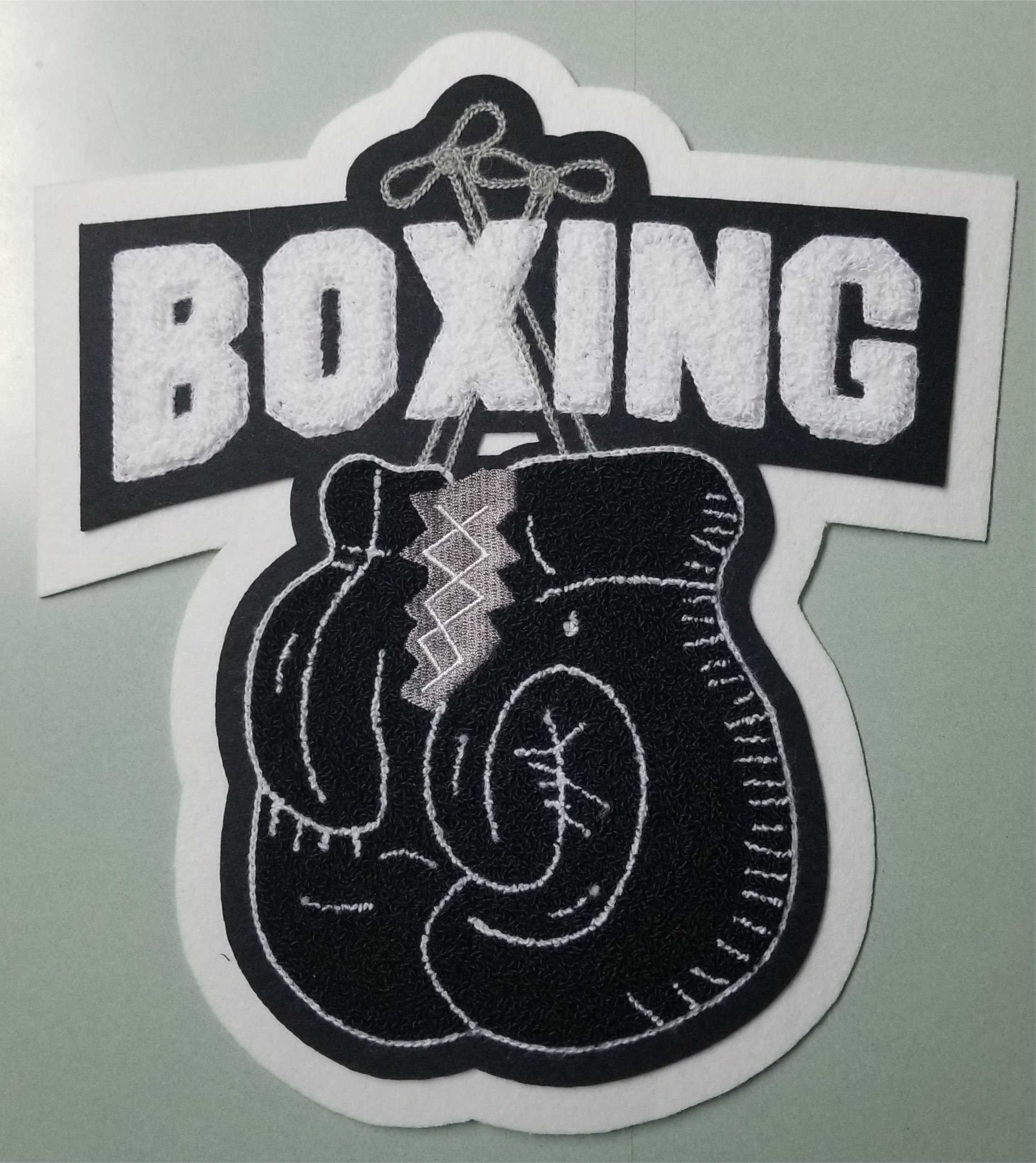 Boxing Gloves, Large Back Patch for Jackets for Corporate or Varsity ...