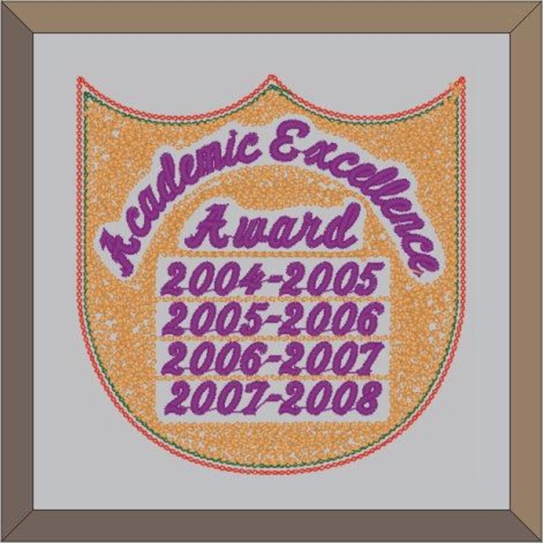 Chenille Academic Excellence Shield Letterman Jacket Patch P10089 - Etsy