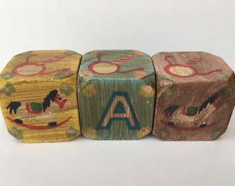 Hand Painted Blocks - Etsy