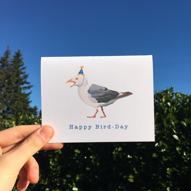 Seagull Birthday Card Eco Friendly and Plastic Free Funny - Etsy Canada