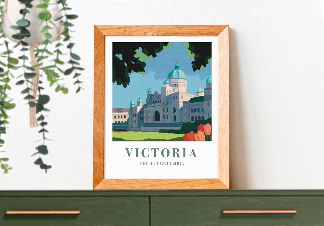 Victoria Art Print // British Columbia Parliament Building Wall Decor ...
