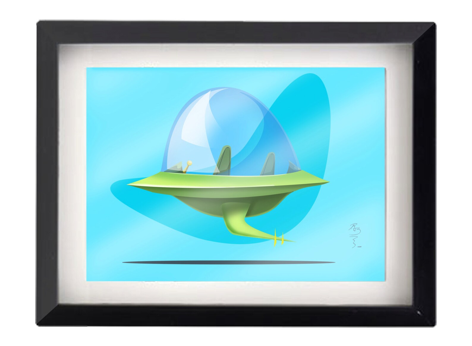 The Jetsons!! Flying Car 5"x7" Illustration - Etsy