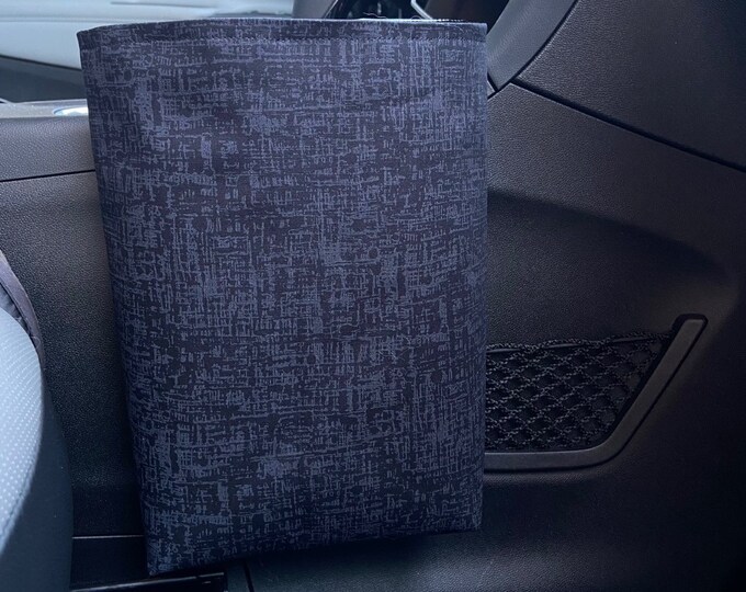 Black Texture Car Trash Can, Black Car Trash Bag, Console Hanging Back ...