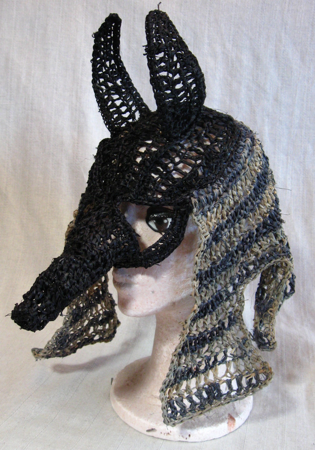 Anubis egyptian God of the Dead Mask/hood - Etsy