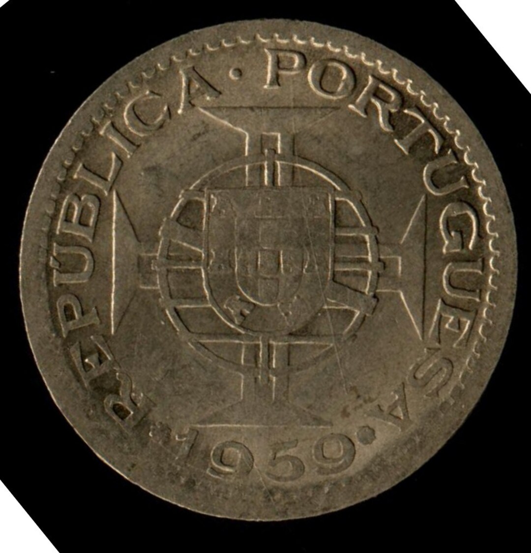 1 Escudo, Portugal, Minted Only 2 Years, Scarce Coin 1959 India - Etsy