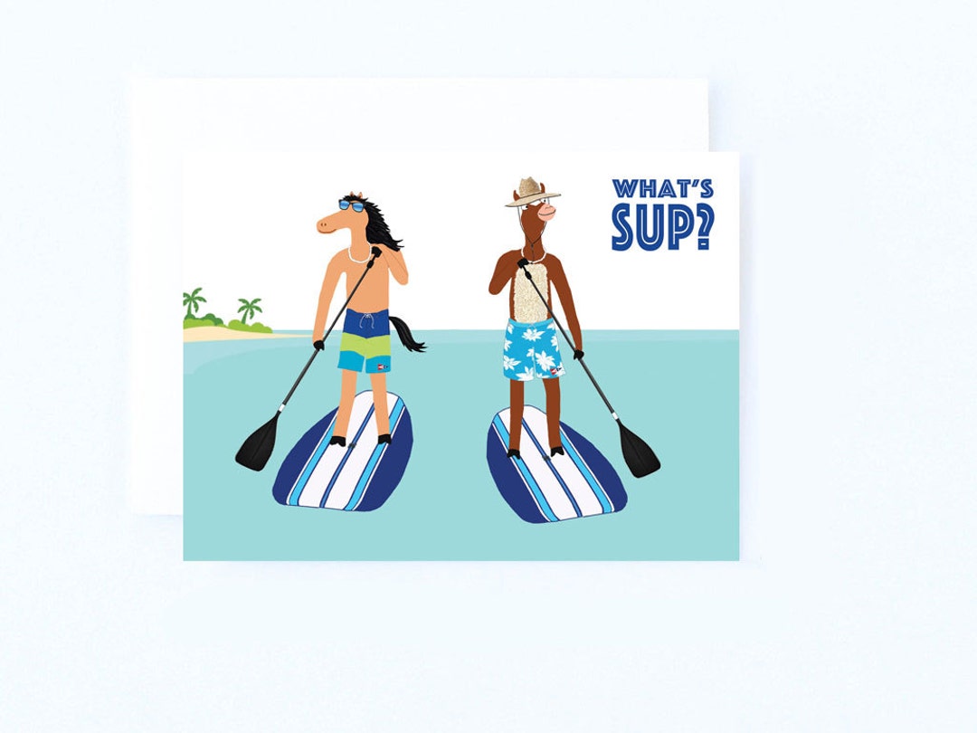 SUP Card, Stand up Paddle Boarding Card, What SUP Card - Etsy