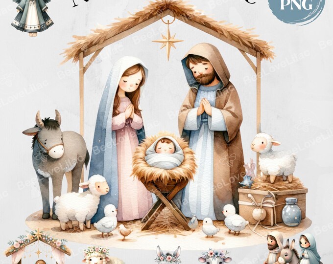 Nativity Clipart Set 215 - Etsy Canada