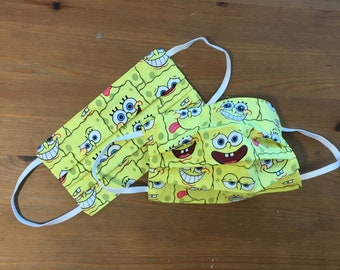 Spongebob Face Mask - Etsy