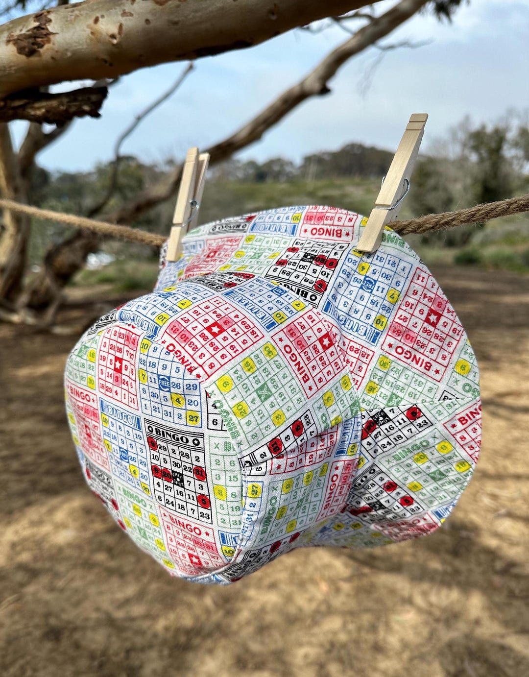 Bingo Night Reversible Bucket Hat -- Sustainably Handmade - Etsy