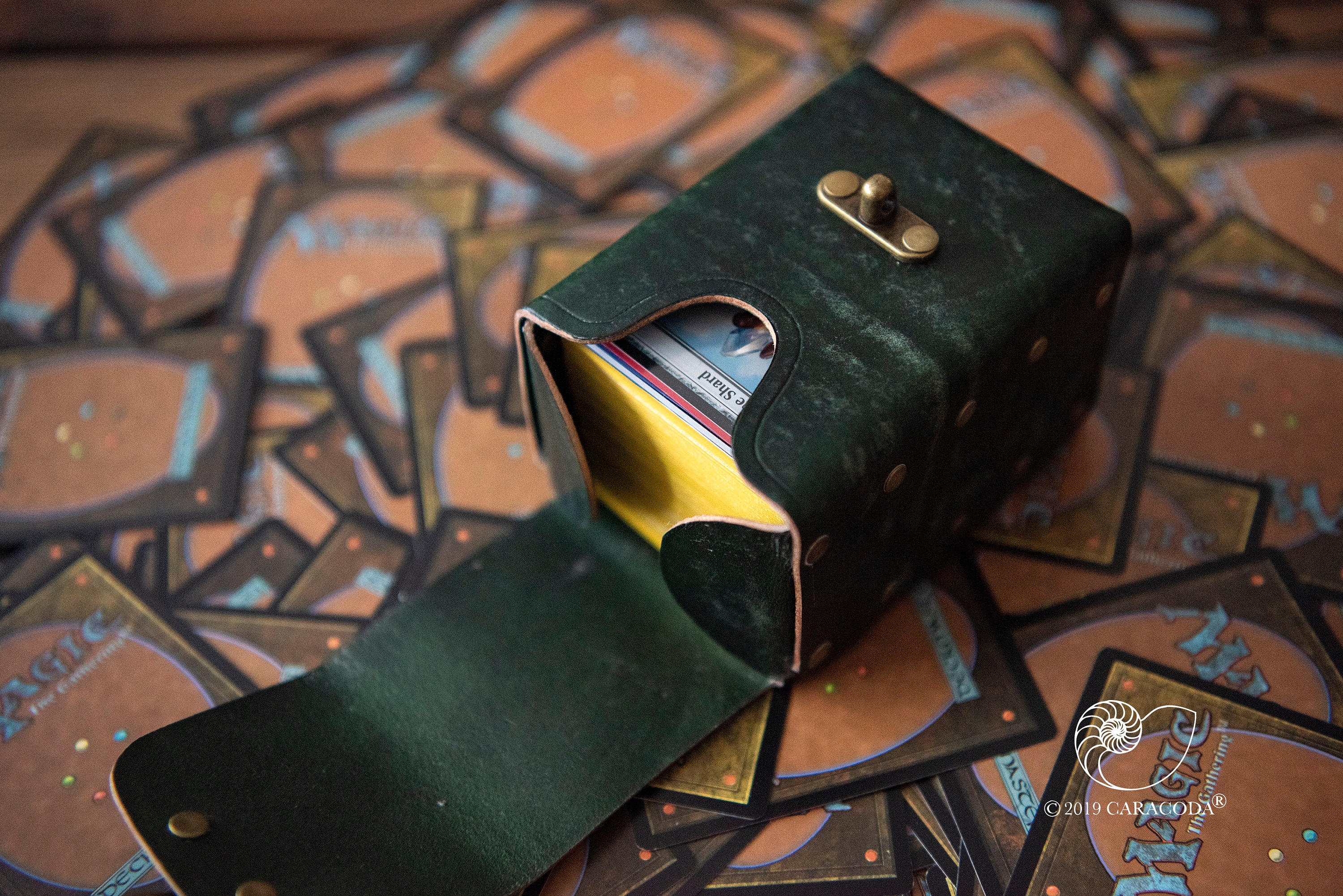 MTG 100 Single Sleeved Leather Case Card Box Trading Cards - Etsy UK