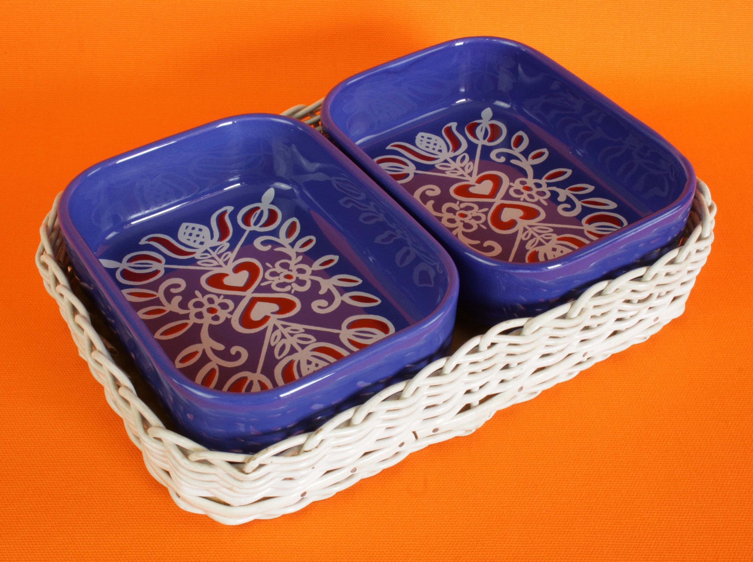 Vintage Waechtersbach Snack Dish Set Hors D'oeuvres West German ...