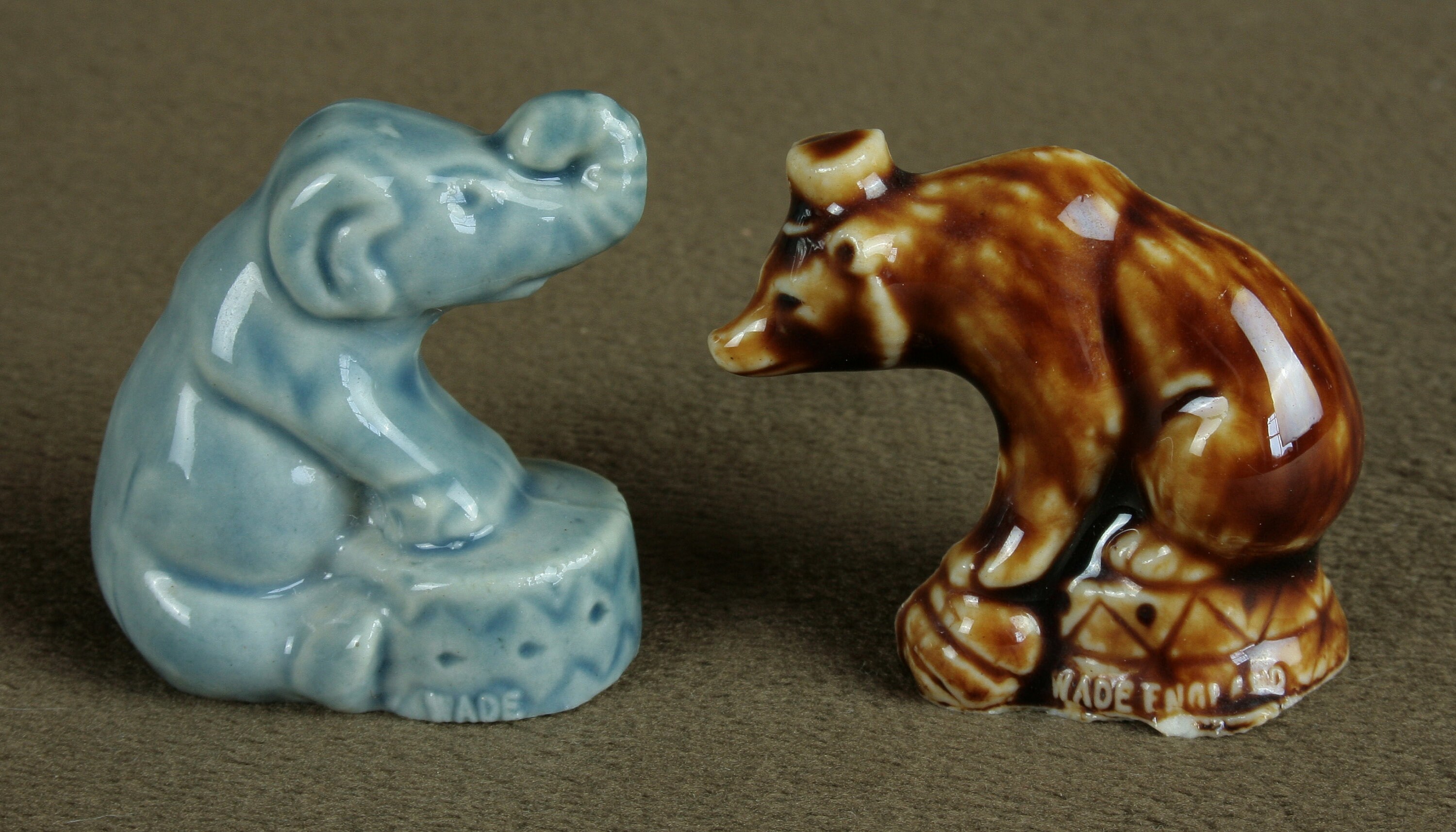 Wade Circus Series Eight Figures Two Monkeys Performing Poodle Bear ...