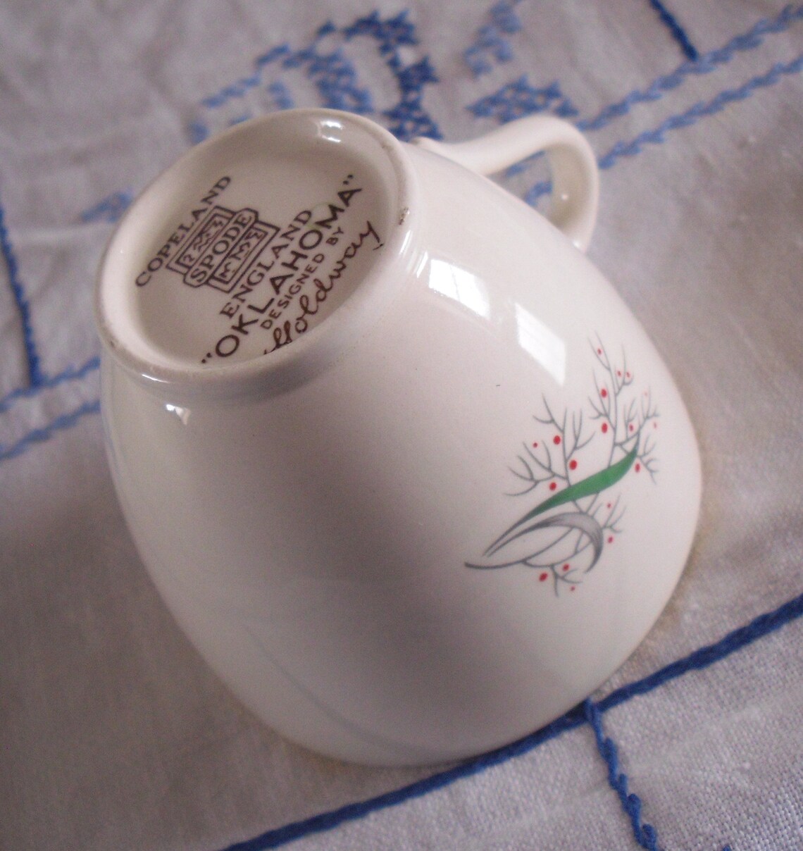 Copeland Spode Oklahoma Coffee Cups & Saucers Set of 6 Art Deco 1930's ...