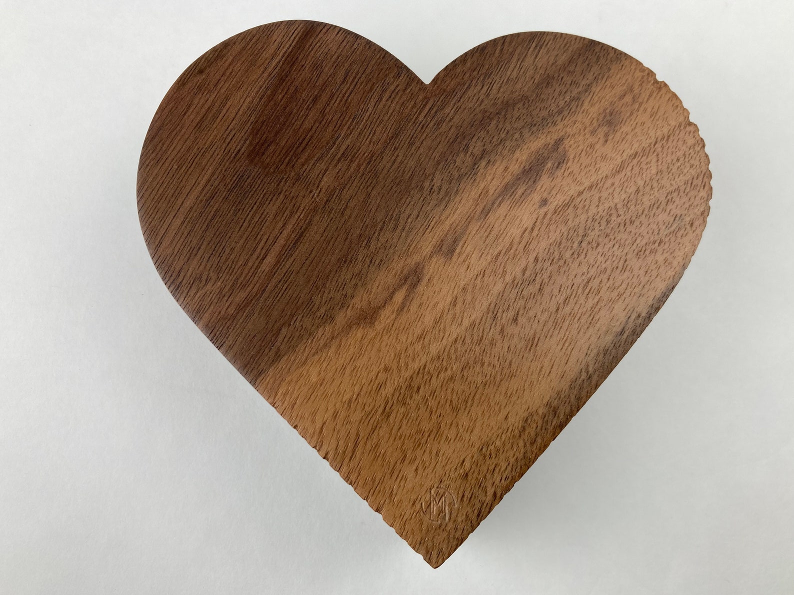 Handmade Walnut Heart Shaped Box - Etsy