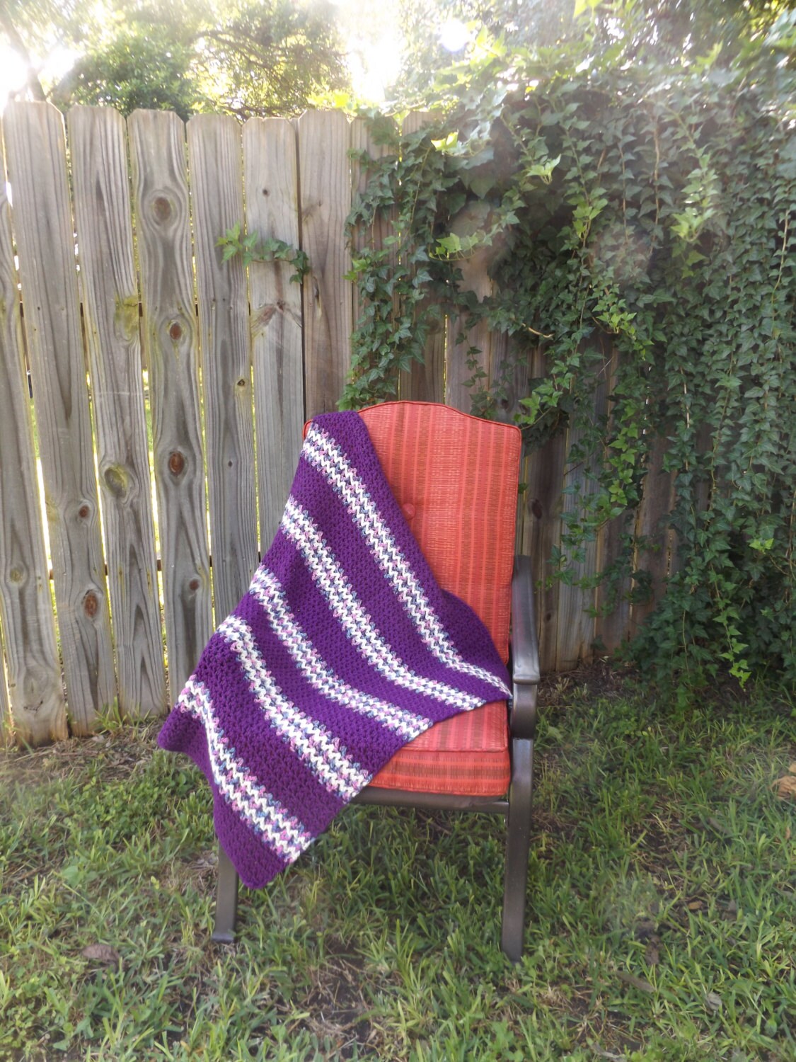 Crochet Blanket, Lapghan, Wheelchair Blanket, Reading Chair Blanket, 34 ...