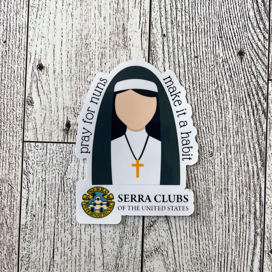 Serra Nun Vinyl Sticker: Catholic Decal - Etsy